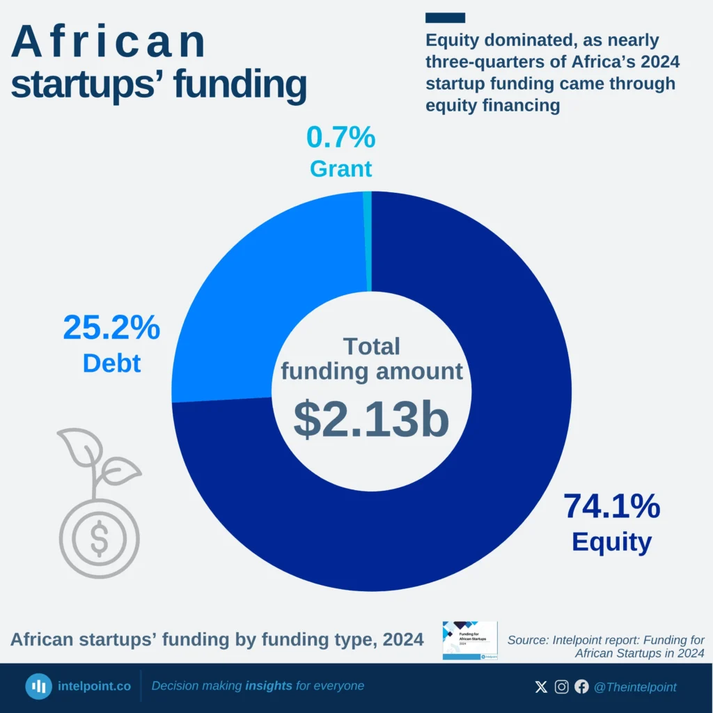 Equity dominated, as nearly three-quarters of Africa’s 2024 startup ...